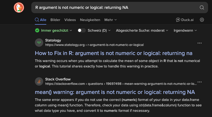 Hilfe & Kontakt – Übungen - VL: Statistik I